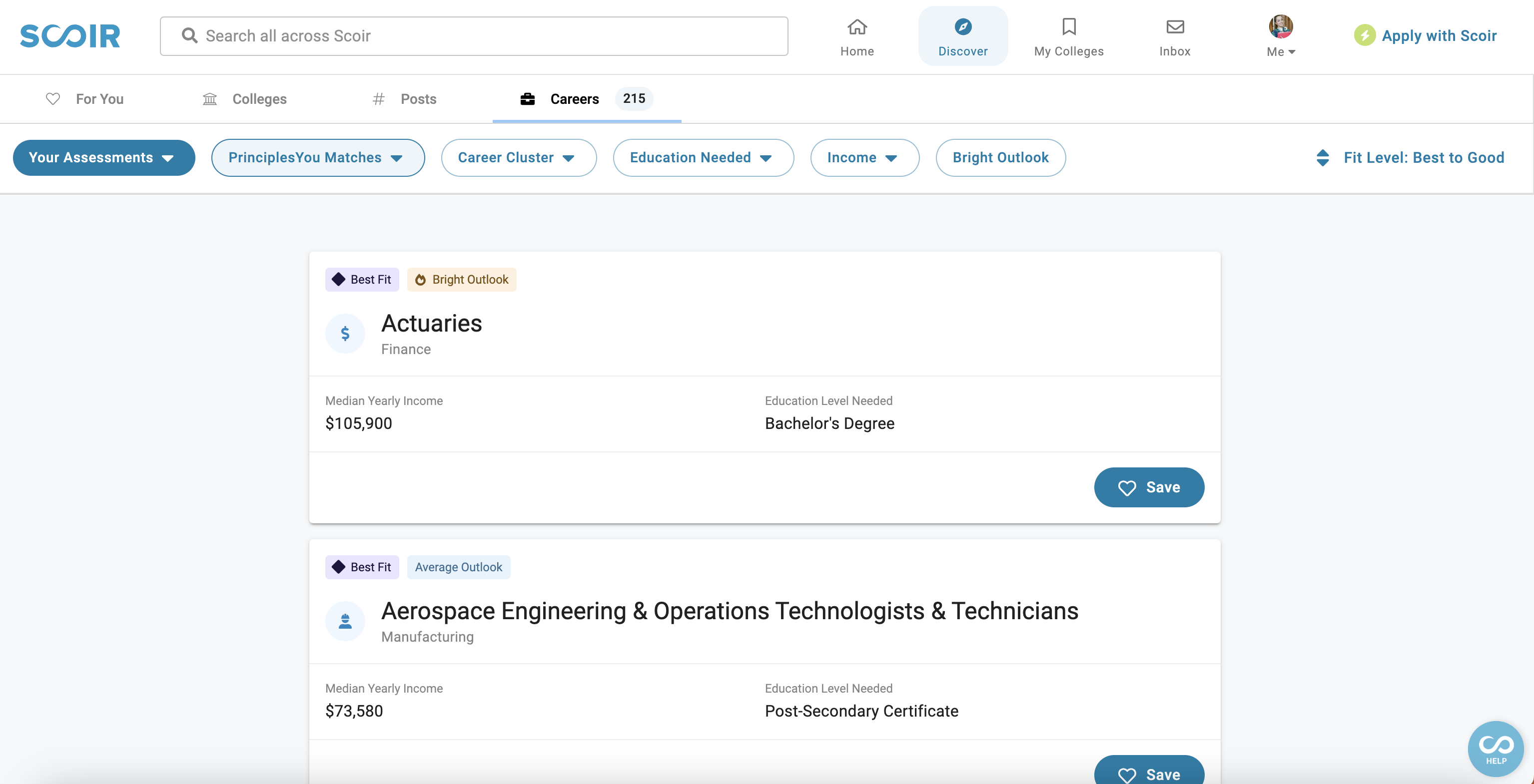 For Students & Counselors: PrinciplesYou Student Assessment | Scoir