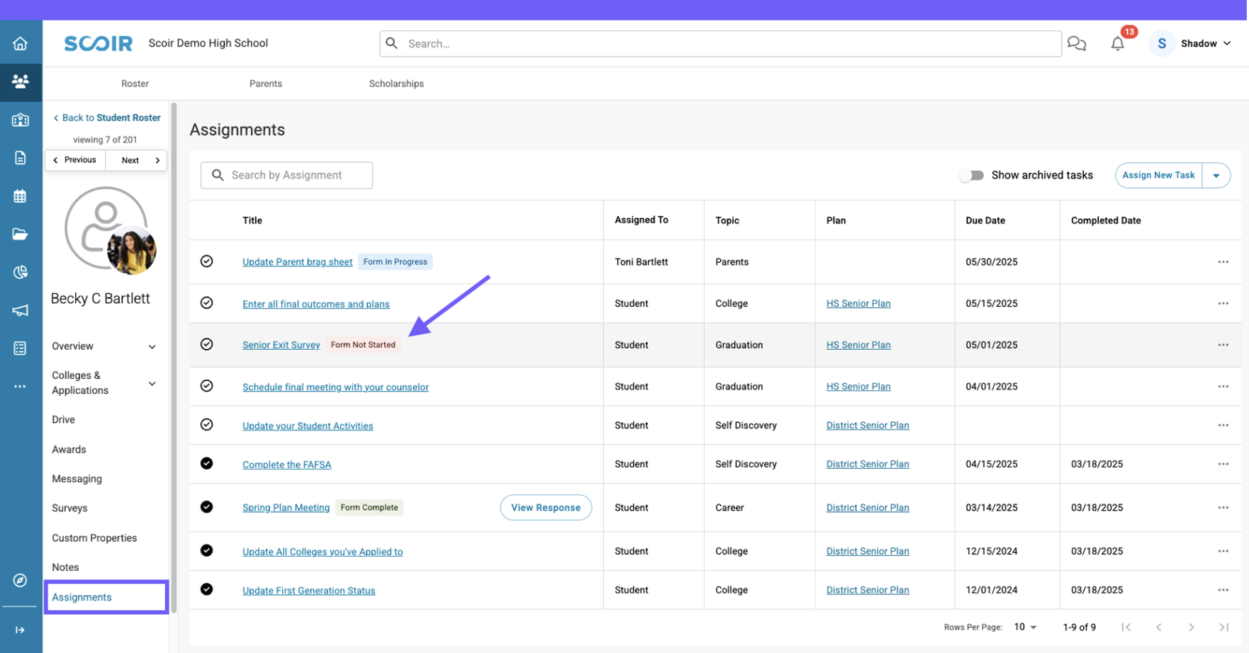 View Form Response Status + Duplicate Forms & Tasks Updates | Scoir