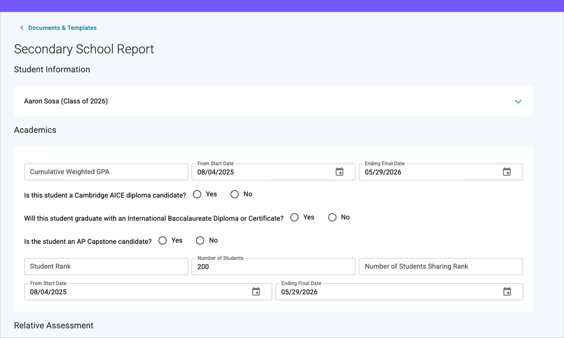 Secondary School Report Updates | Scoir