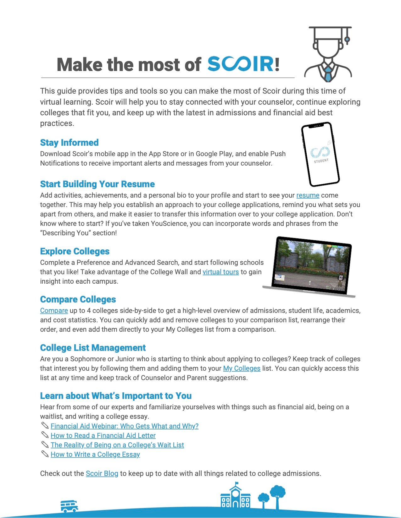 Students: Continue Exploring Colleges with Scoir [Tip Guide]